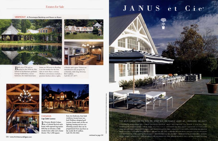 JANUS Et Cie® | Architectural Digest | MARCH 2008