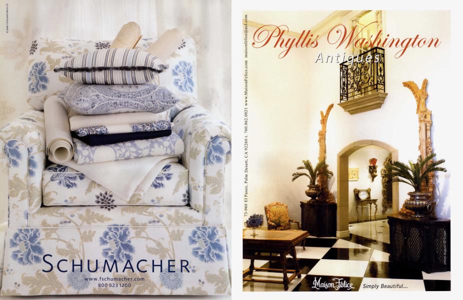 Phyllis Washington Antiques | Architectural Digest | APRIL 2008