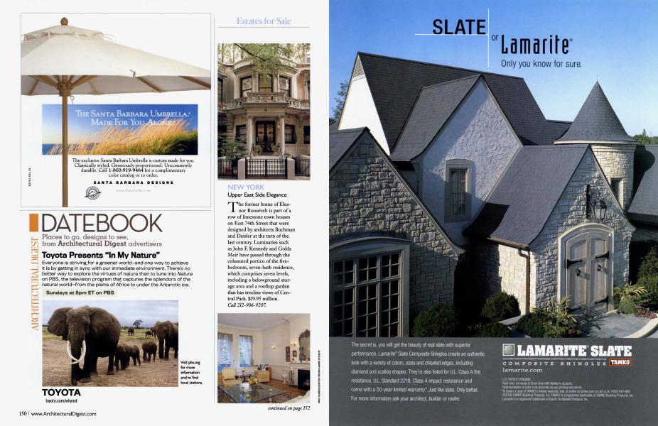 LAMARITE® SLATE | Architectural Digest | APRIL 2008