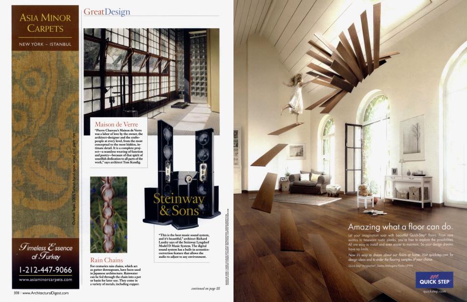 Quick·step® | Architectural Digest | MAY 2008