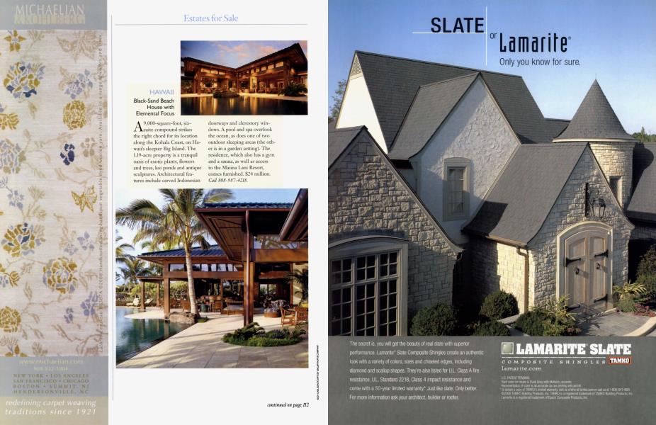 LAMARITE SLATE® | Architectural Digest | JUNE 2008