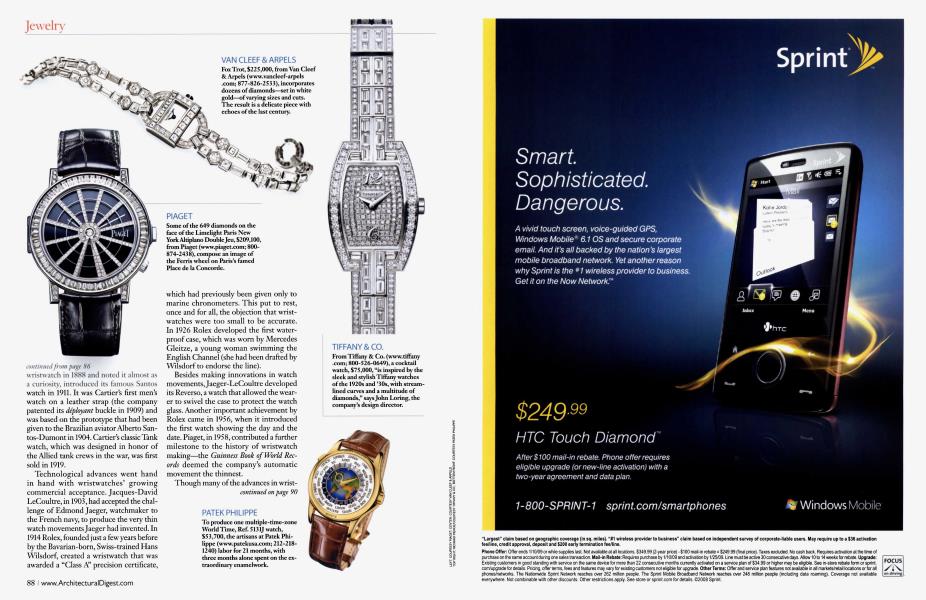 Sprint® | Architectural Digest | DECEMBER 2008