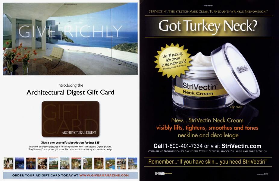 Got Turkey Neck? | Architectural Digest | DECEMBER 2008