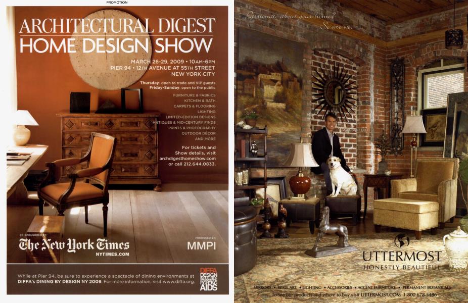 ARCHITECTURAL DIGEST HOME DESIGN SHOW | Architectural Digest | JANUARY 2009