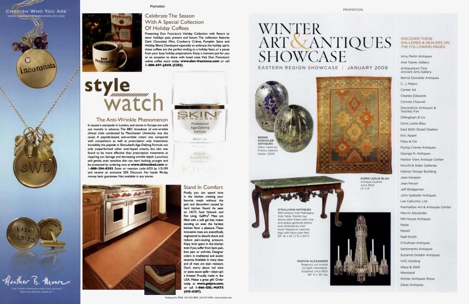 style watch | Architectural Digest | JANUARY 2009