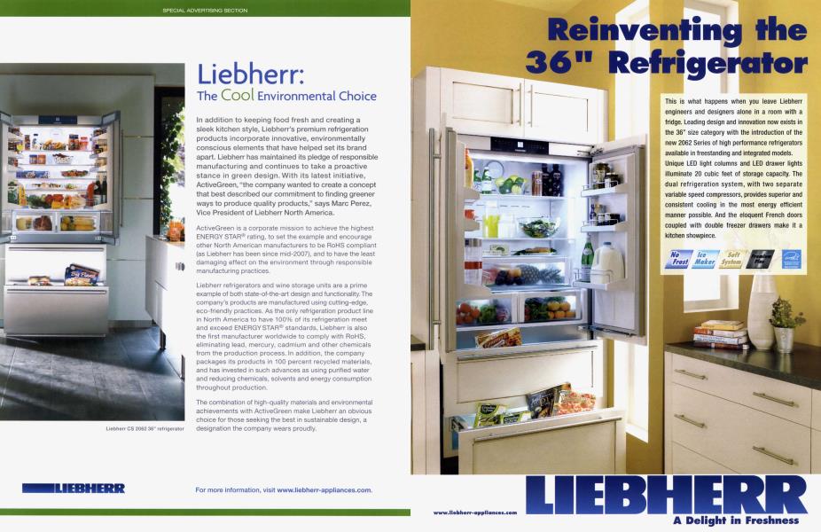 LIEBHERR | Architectural Digest | FEBRUARY 2009