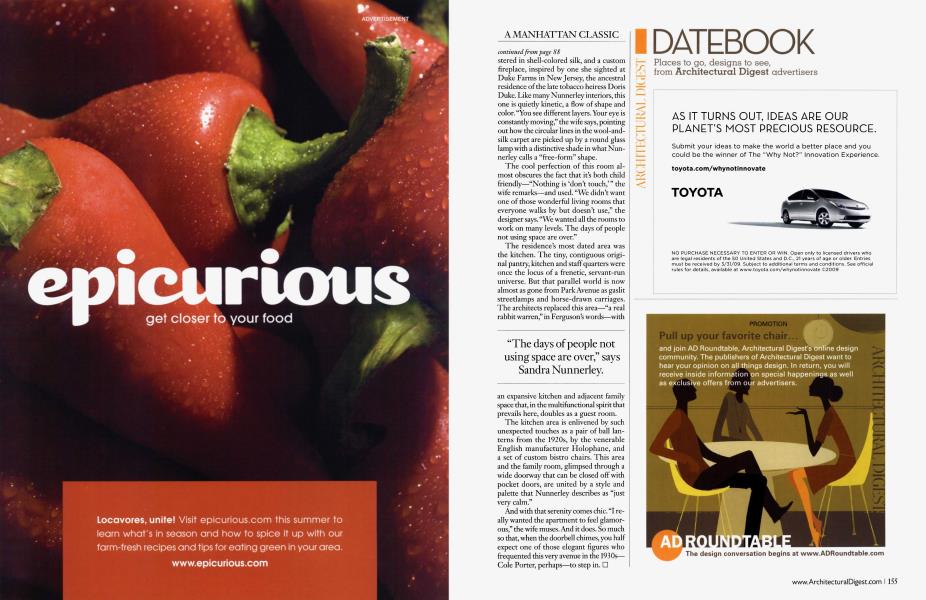 epicurious | Architectural Digest | FEBRUARY 2009