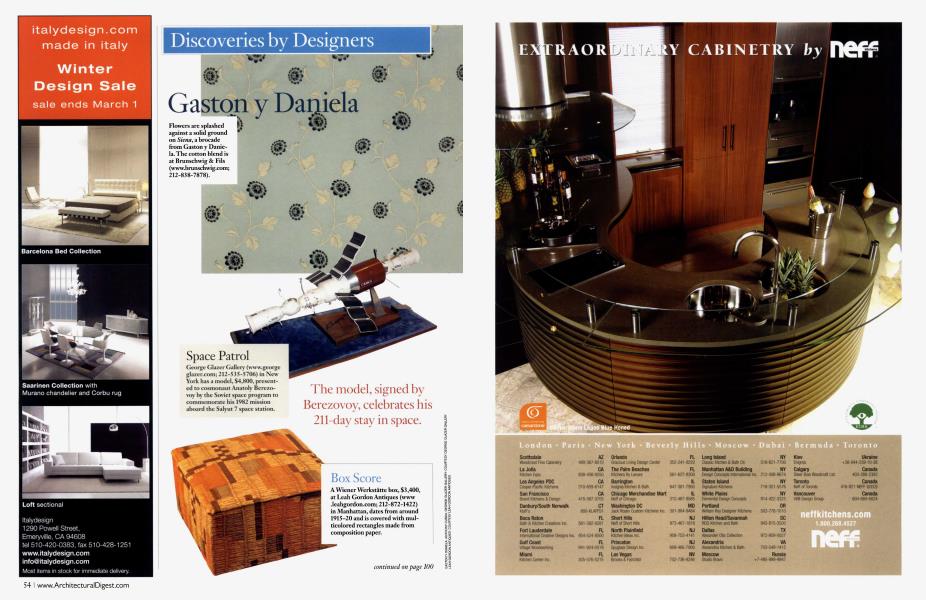 Winter Design Sale | Architectural Digest | MARCH 2009