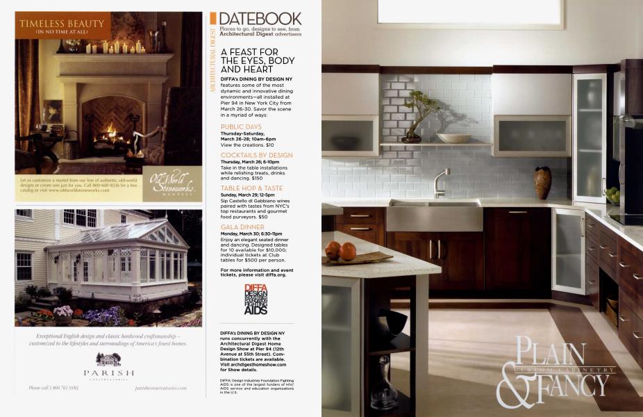 PLAIN ® & FANCY CUSTOM CABINETRY | Architectural Digest | APRIL 2009