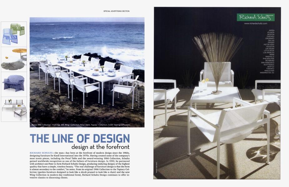 Richard schultz | Architectural Digest | MAY 2009