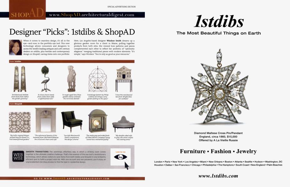 Designer “Picks”: 1stdibs & ShopAD | Architectural Digest | SEPTEMBER 2009
