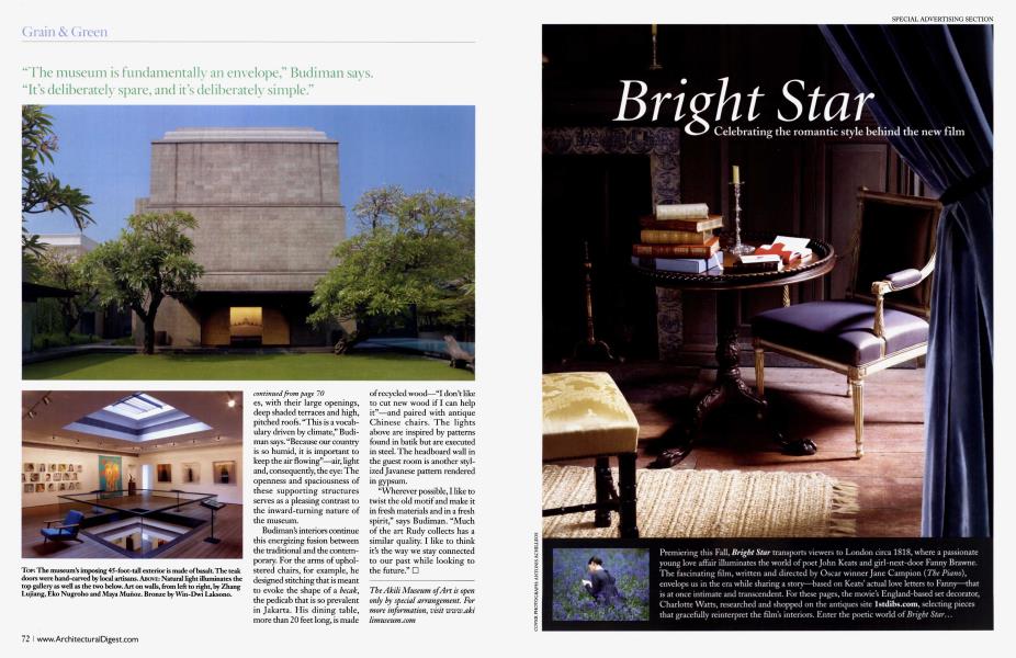 Bright Star | Architectural Digest | OCTOBER 2009