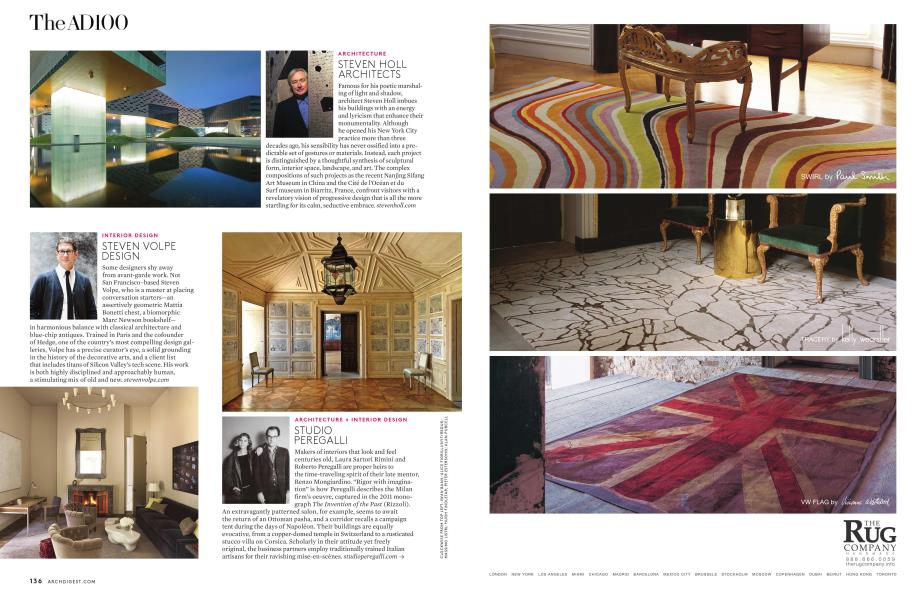 Steven Holl Architects | Architectural Digest | January 2012