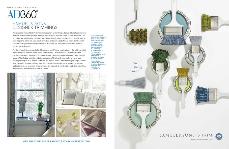 SAMUEL & SONS | Architectural Digest | MARCH 2015