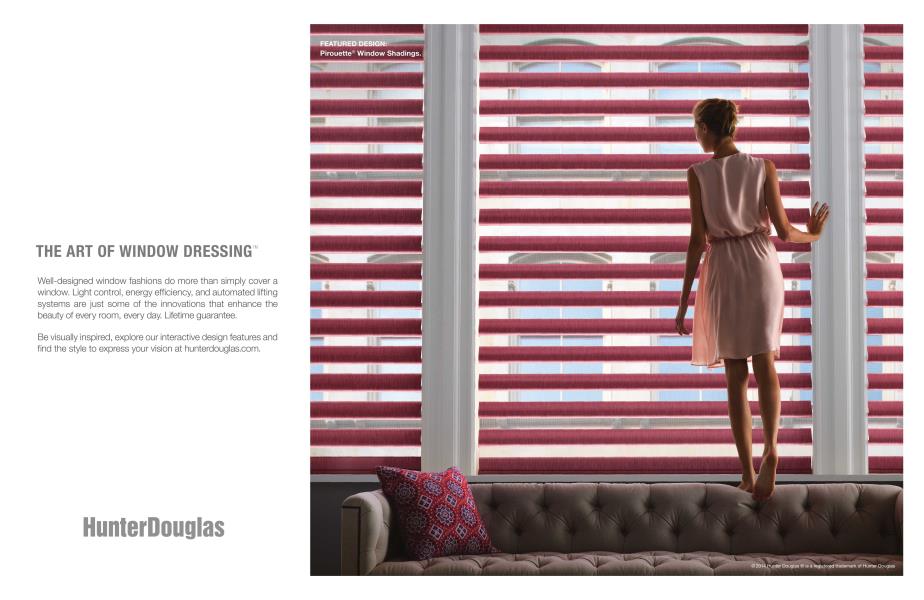 Hunter Douglas | Architectural Digest | APRIL 2015