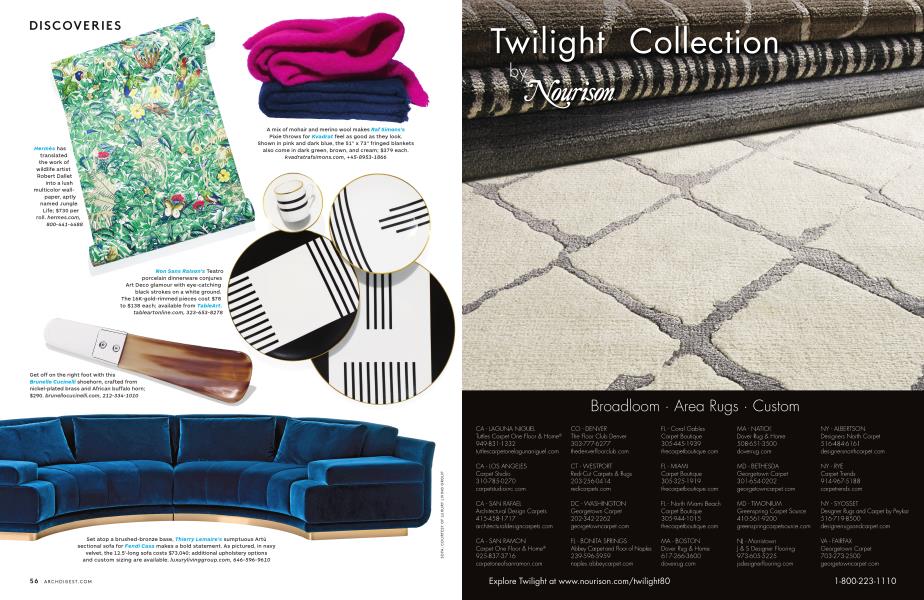 Nourison™ | Architectural Digest | SEPTEMBER 2015