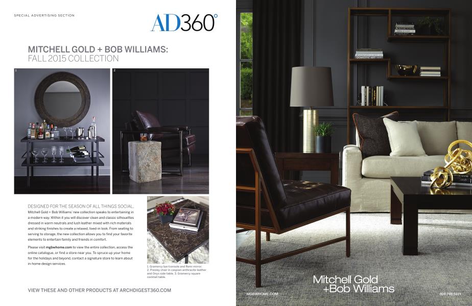 Mitchell Gold + Bob Williams | Architectural Digest | SEPTEMBER 2015