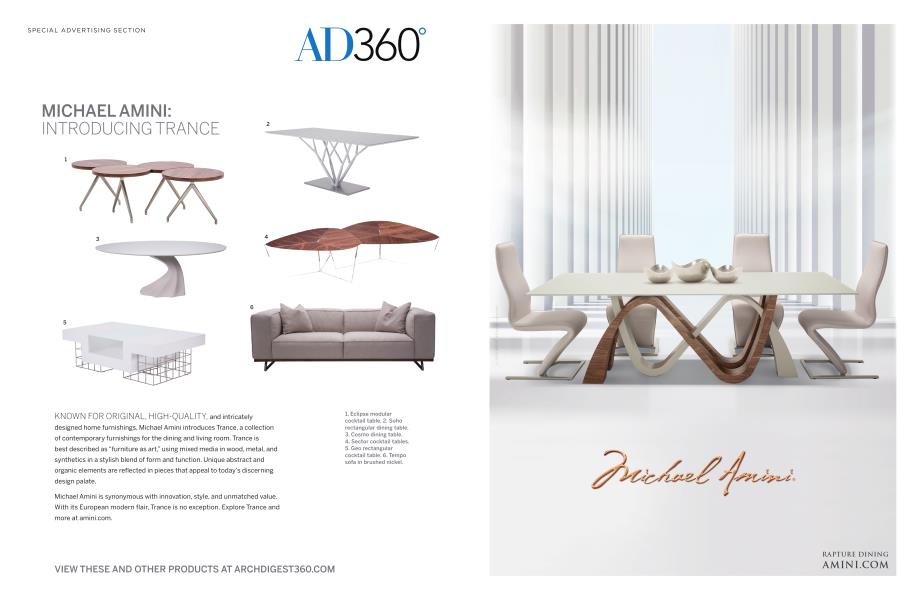 Michael Amini® | Architectural Digest | SEPTEMBER 2015
