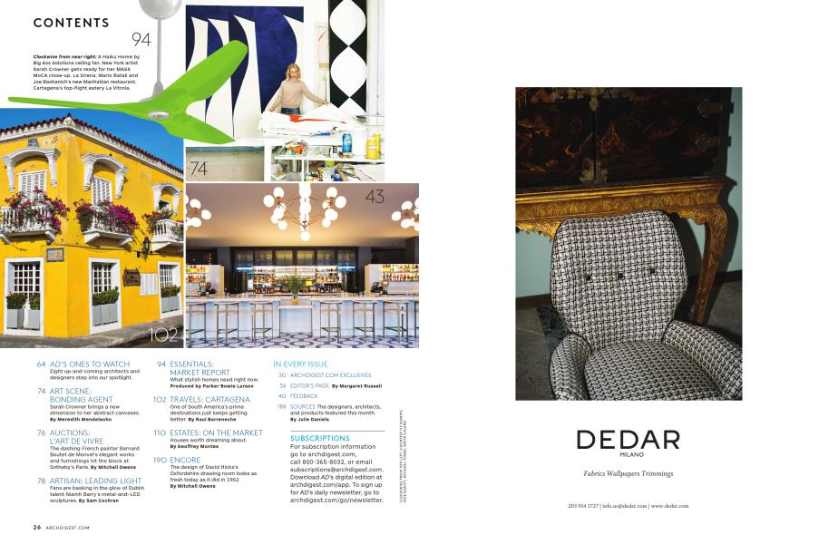 DEDAR | Architectural Digest | APRIL 2016