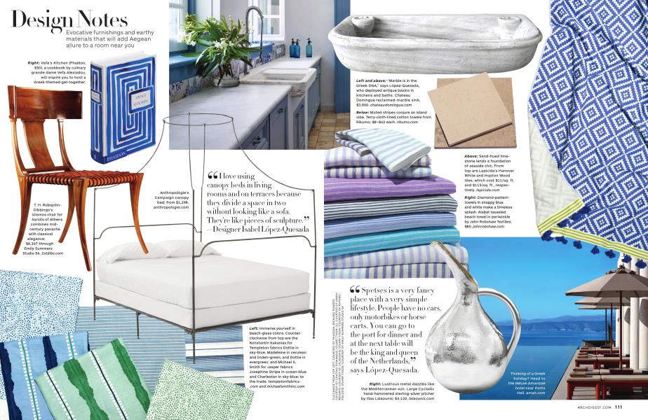 Design Notes | Architectural Digest | MAY 2016