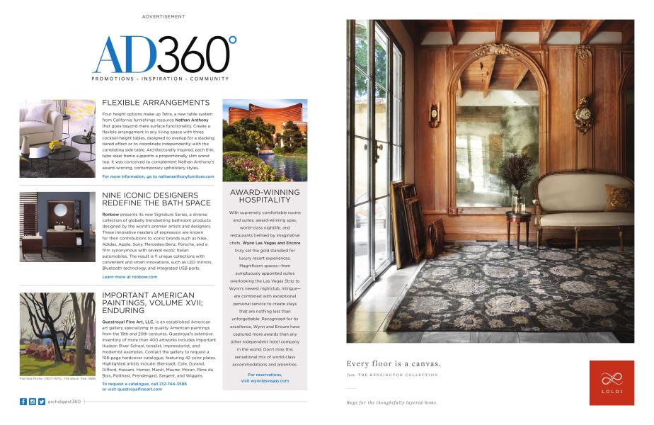 AD360° | Architectural Digest | NOVEMBER 2016
