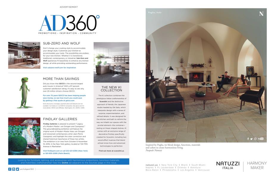 AD360° | Architectural Digest | NOVEMBER 2016