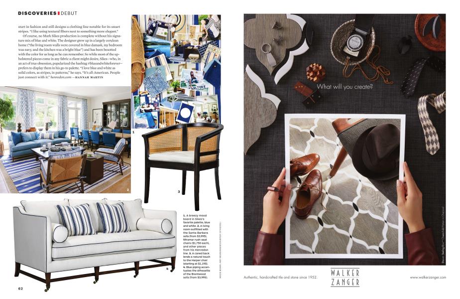 WALKER ZANGER | Architectural Digest | NOVEMBER 2016
