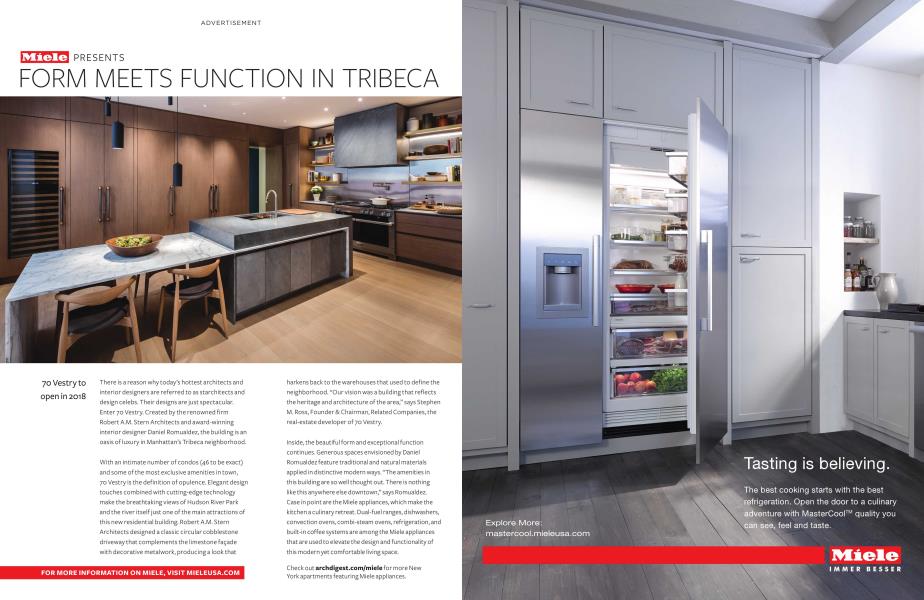 Miele | Architectural Digest | NOVEMBER 2016