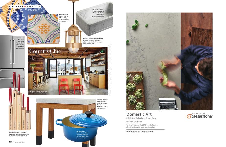 caesarstone® | Architectural Digest | NOVEMBER 2016