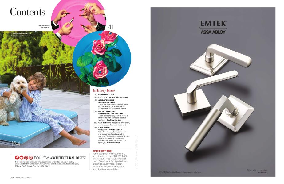 Emtek® | Architectural Digest | DECEMBER 2016