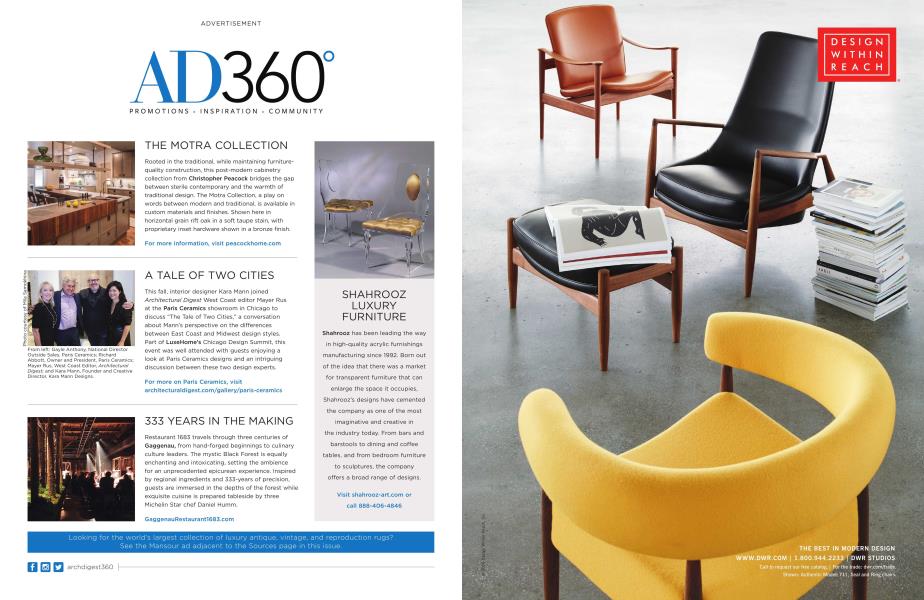 Design Within Reach | Architectural Digest | DECEMBER 2016