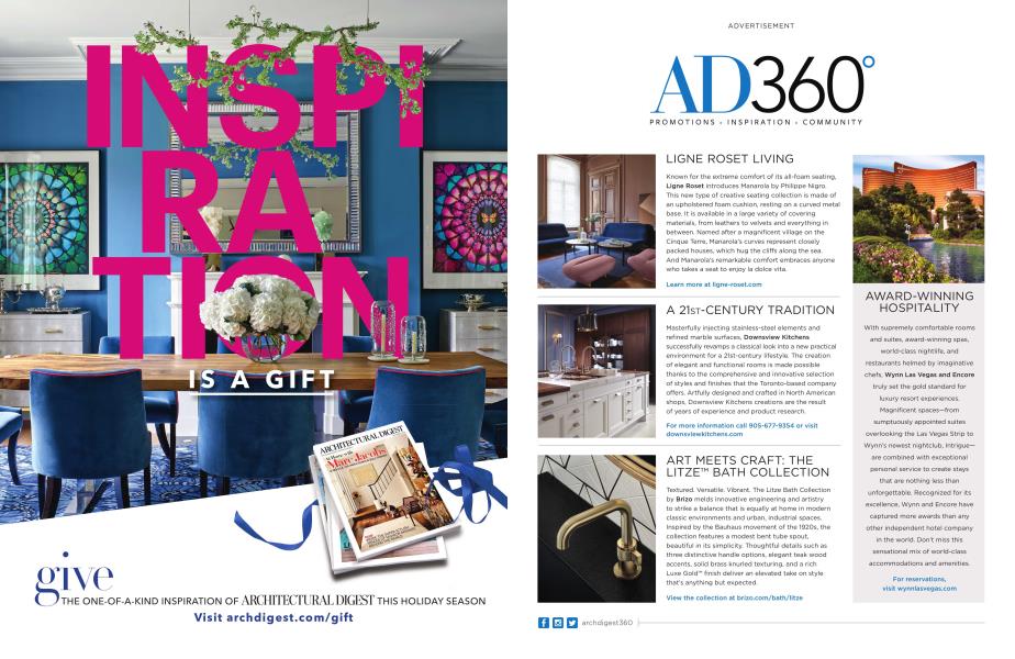 Architectural Digest | Architectural Digest | DECEMBER 2016