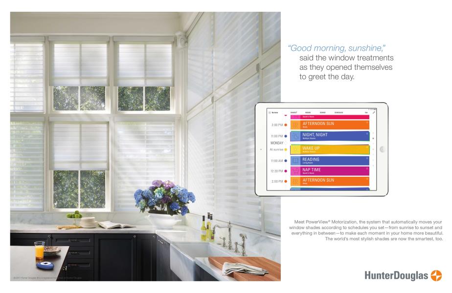 Hunter Douglas | Architectural Digest | MAY 2017