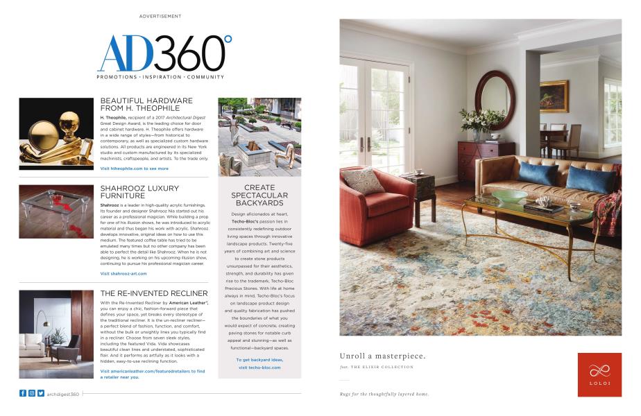 AD360° | Architectural Digest | JUNE 2017