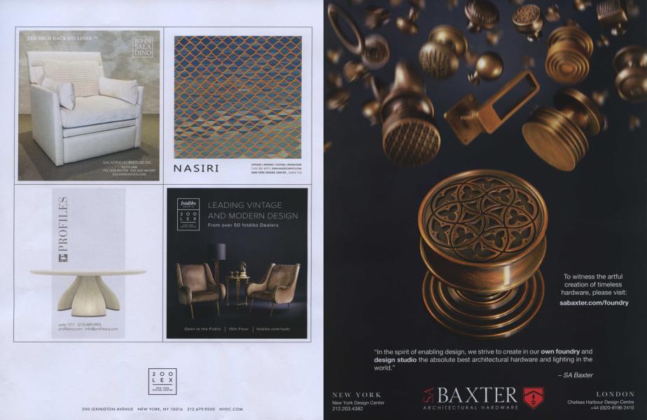 SA BAXTER | Architectural Digest | SEPTEMBER 2017