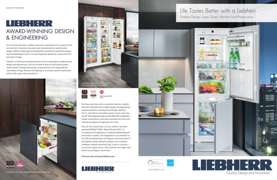 LIEBHERR | Architectural Digest | OCTOBER 2017