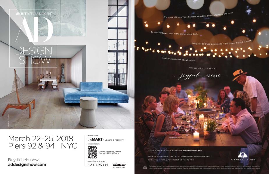 AD DESIGN SHOW | Architectural Digest | FEBRUARY 2018