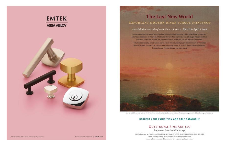 EMTEK® | Architectural Digest | MARCH 2018