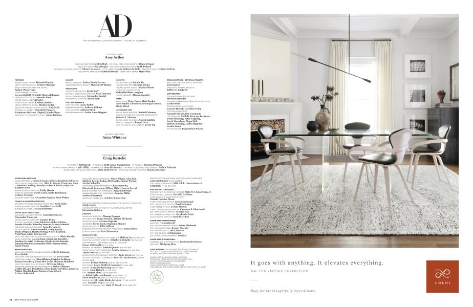 AD | Architectural Digest | JUNE 2018