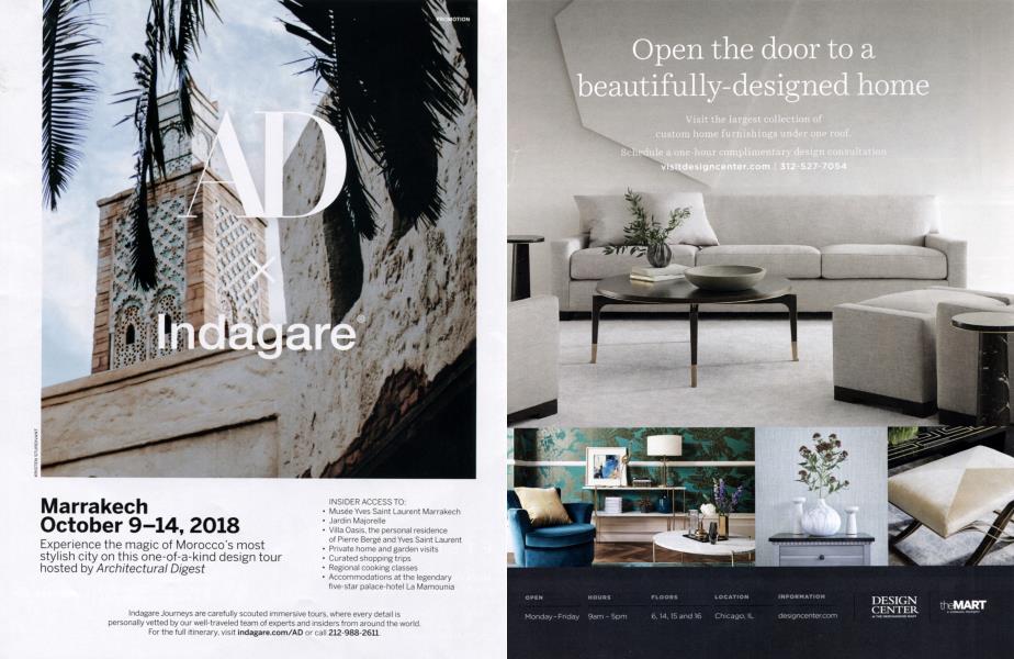 DESIGN CENTER | Architectural Digest | JUNE 2018