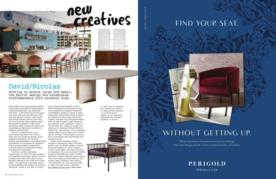 Perigold | Architectural Digest | OCTOBER 2018