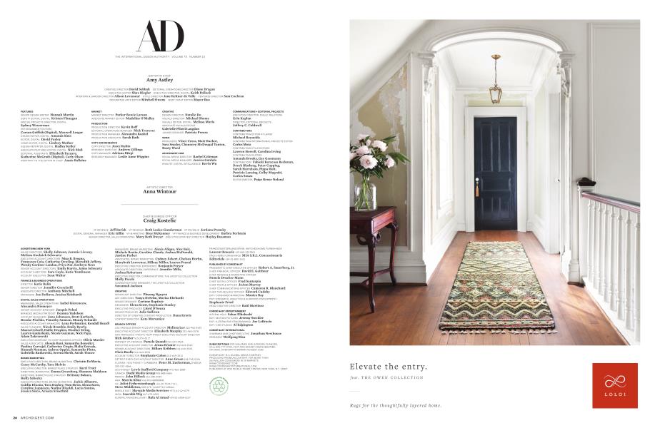 AD | Architectural Digest | NOVEMBER 2018