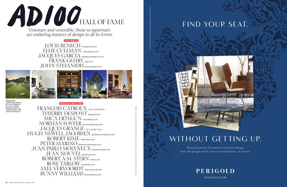 PERIGOLD | Architectural Digest | JANUARY 2019