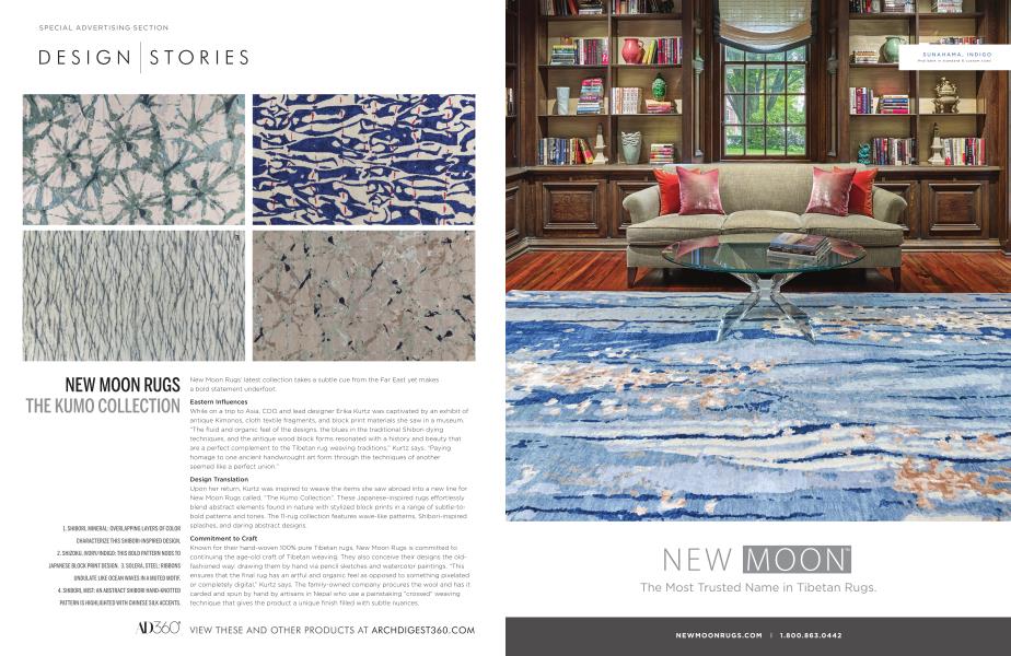 NEW MOON RUGS | Architectural Digest | APRIL 2019