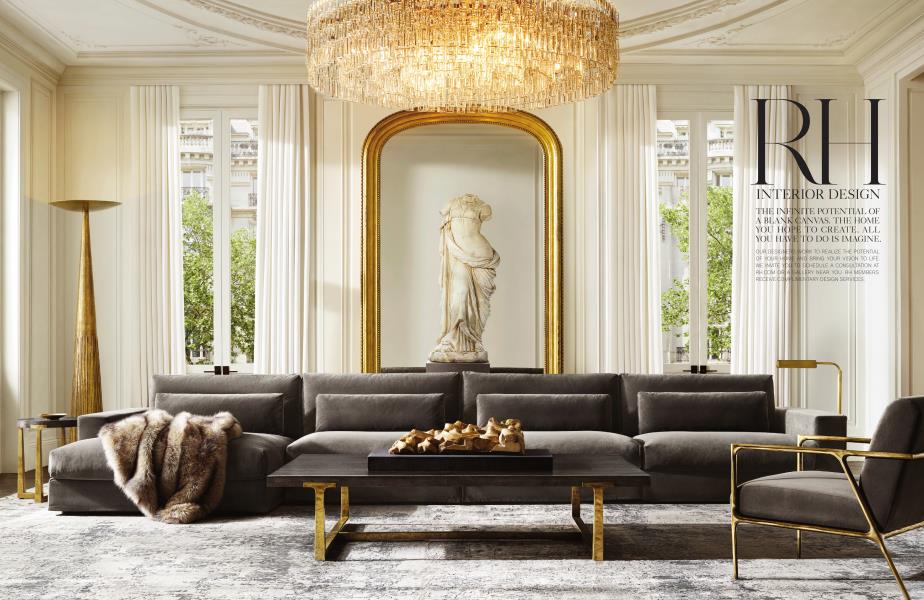 RH INTERIOR DESIGN | Architectural Digest | JANUARY 2020