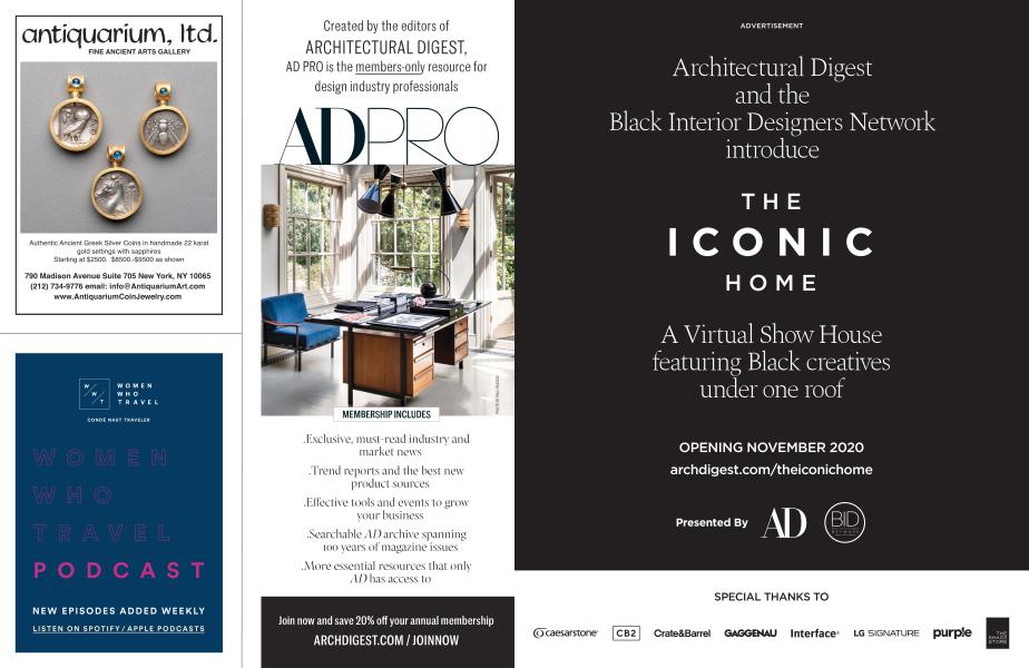 THE ICONIC HOME | Architectural Digest | NOVEMBER 2020