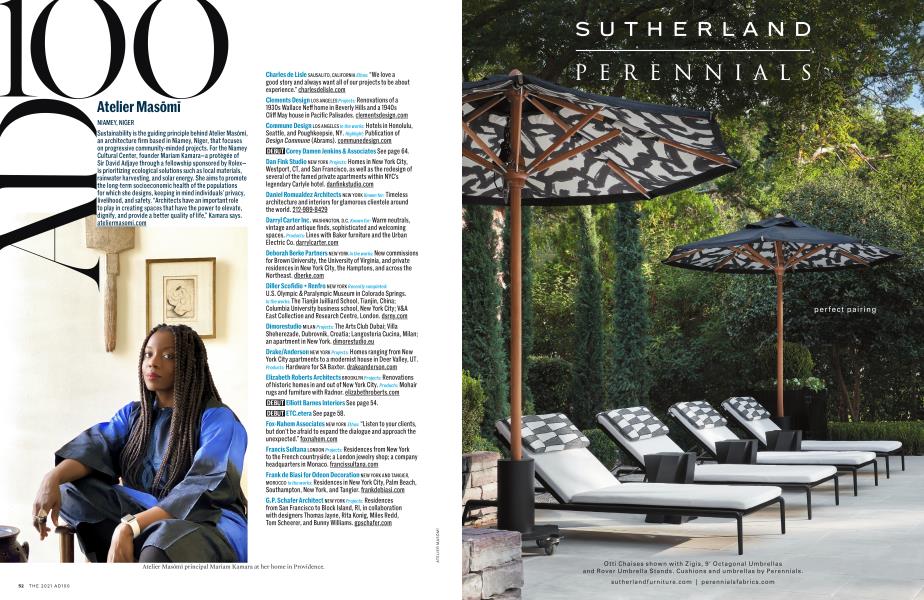 SUTHERLAND PERENNIALS | Architectural Digest | JANUARY 2021