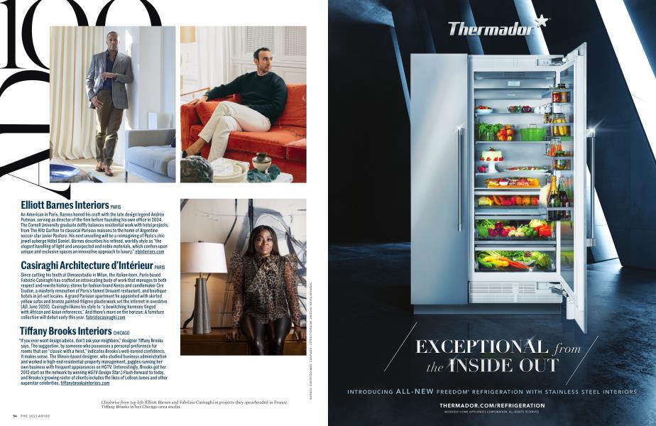 BSH HOME APPLIANCES CORPORATION | Architectural Digest | JANUARY 2021