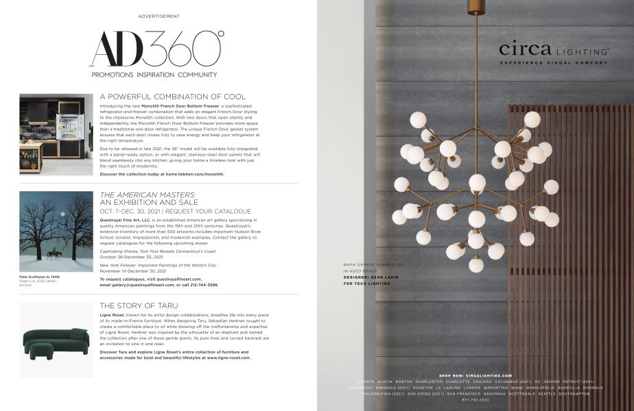 Circa LIGHTING | Architectural Digest | NOVEMBER 2021