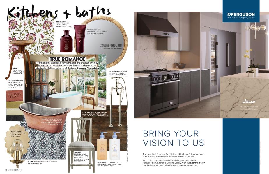 Ferguson Enterprises LLC | Architectural Digest | NOVEMBER 2021